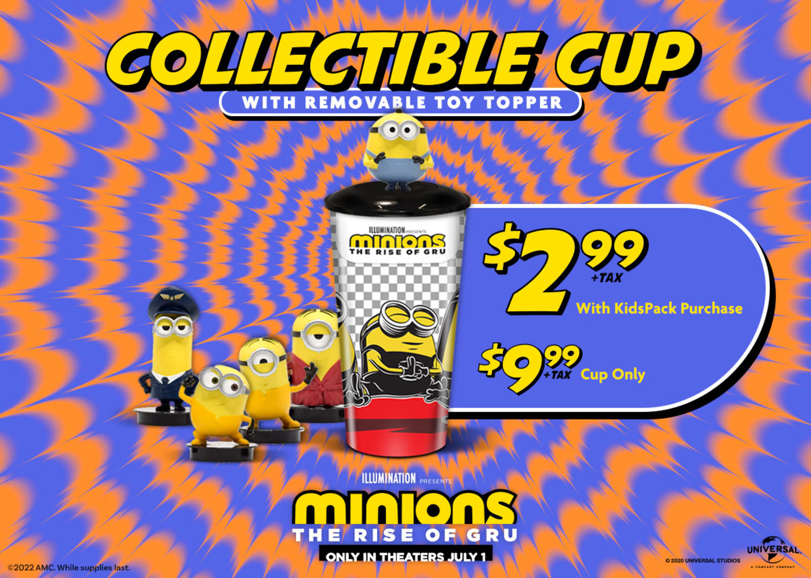 Minions: The Rise of Gru Collectible Popcorn Tin : r/AMCsAList