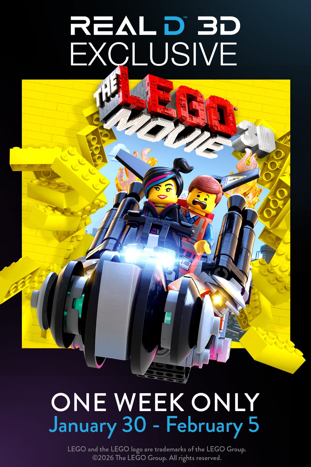 The Lego Movie movie showtimes at an AMC Theatre near you.