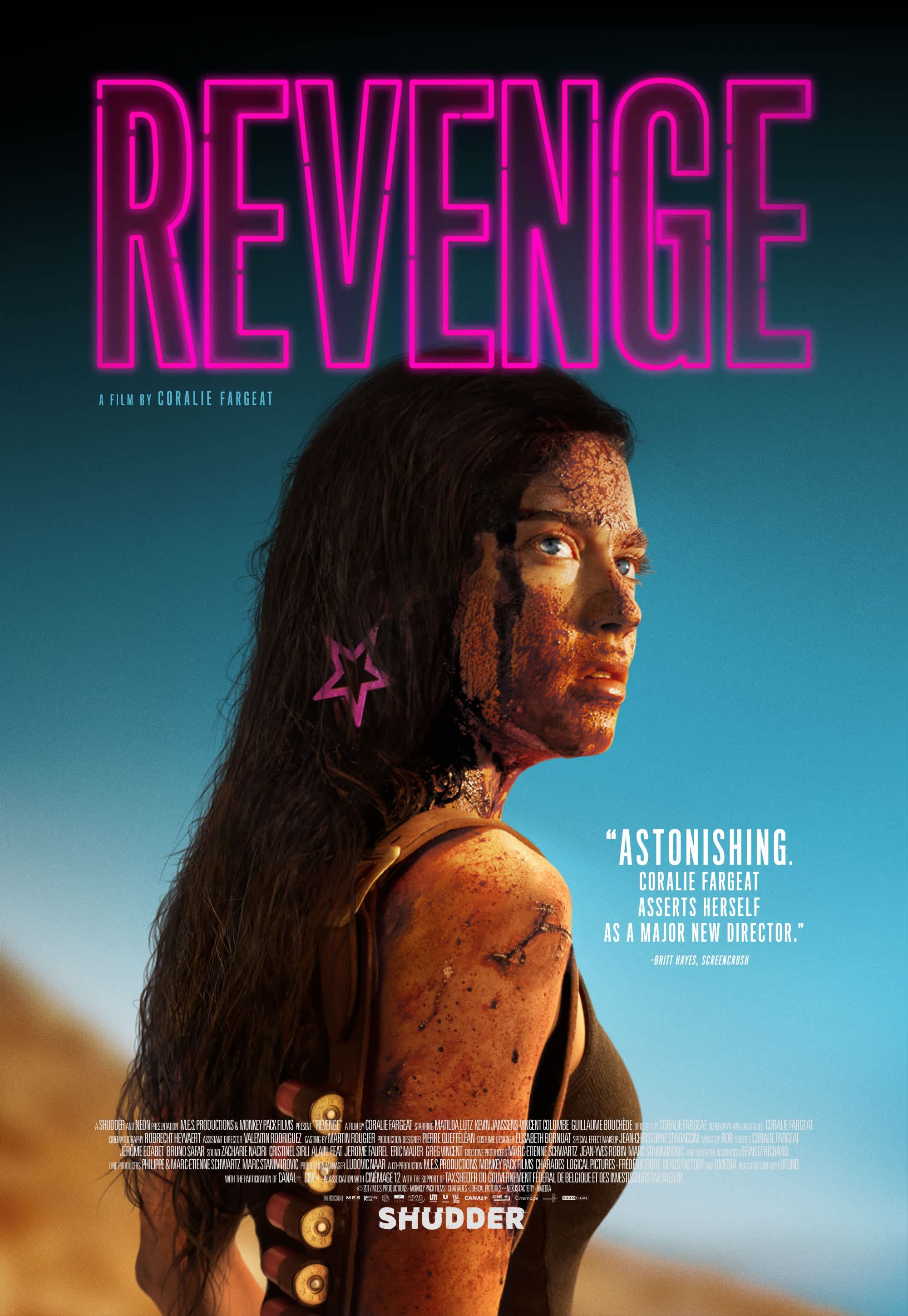 Revenge (2018) movie showtimes at an AMC Theatre near you.